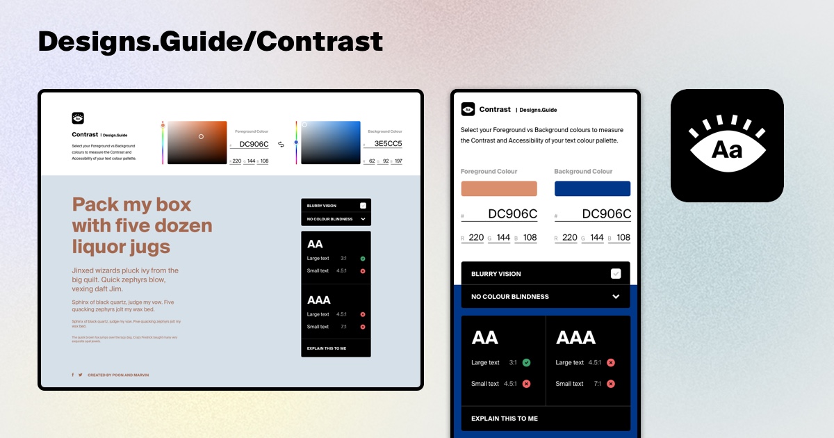 Accessibility Contrast | Designs.Guide Accessibility Contrast | Designs.Guide